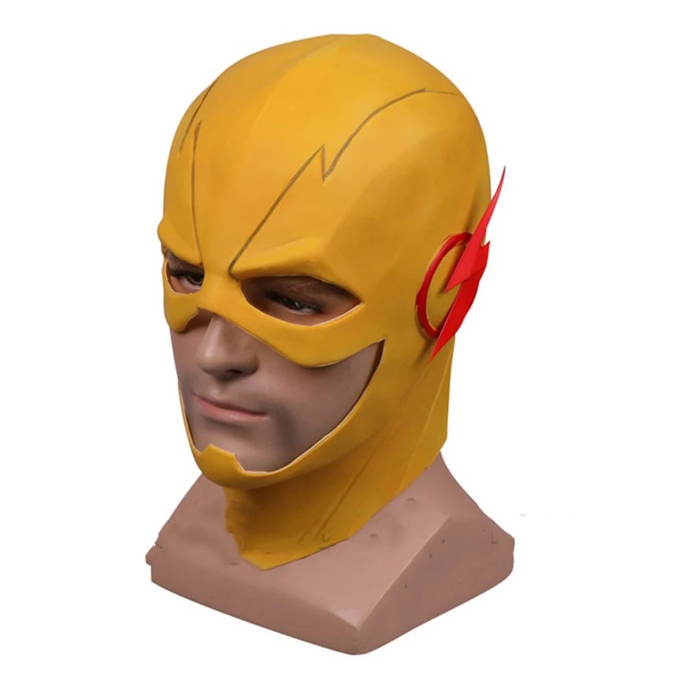 The Flash Allen Masks Yellow Reverse Flash Mask Black Zoom Superhero ...