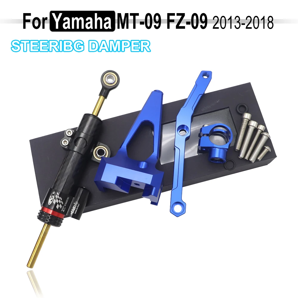 MT-09 CNC Motorcycle Steering Stabilize Damper Bracket Mount FOR YAMAHA ...