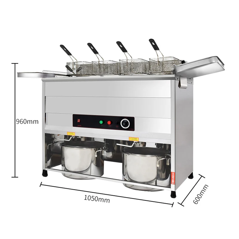 30L electric fryer commercial heating tube vertical fryer fried chicken ...