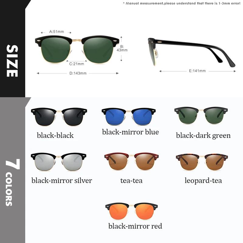 Ray Ban Clubmaster Size Guide