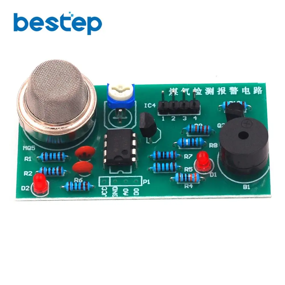 DIY-Kit-MQ5-Gas-Detection-Alarm-Circuit-Electronic-Production-Parts ...