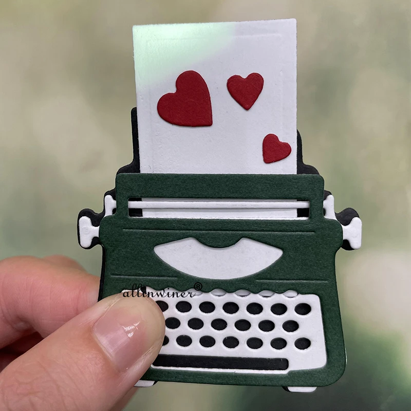 Retro typewriter DIY Craft Metal Cutting Die Scrapbook Embossed Paper ...