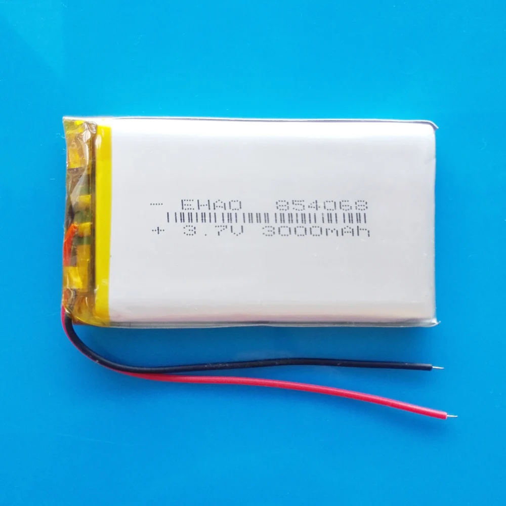 model-854068-3-7V-3000mAh-lipo-polymer-lithium-Rechargeable-battery-for ...