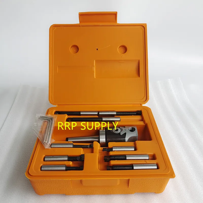 MT4 taper, F1 12 50mm boring head with MT4 shank and 9pcs 12mm boring ...