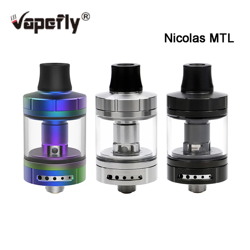 Original Vapefly Nicolas MTL Sub Ohm Tank 3ml Atomizer with BVC Coil ...