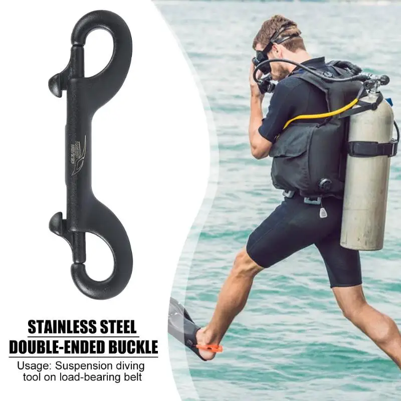 316 Stainless Steel Double Ended Hook Submersible Bolt Snap Scuba ...