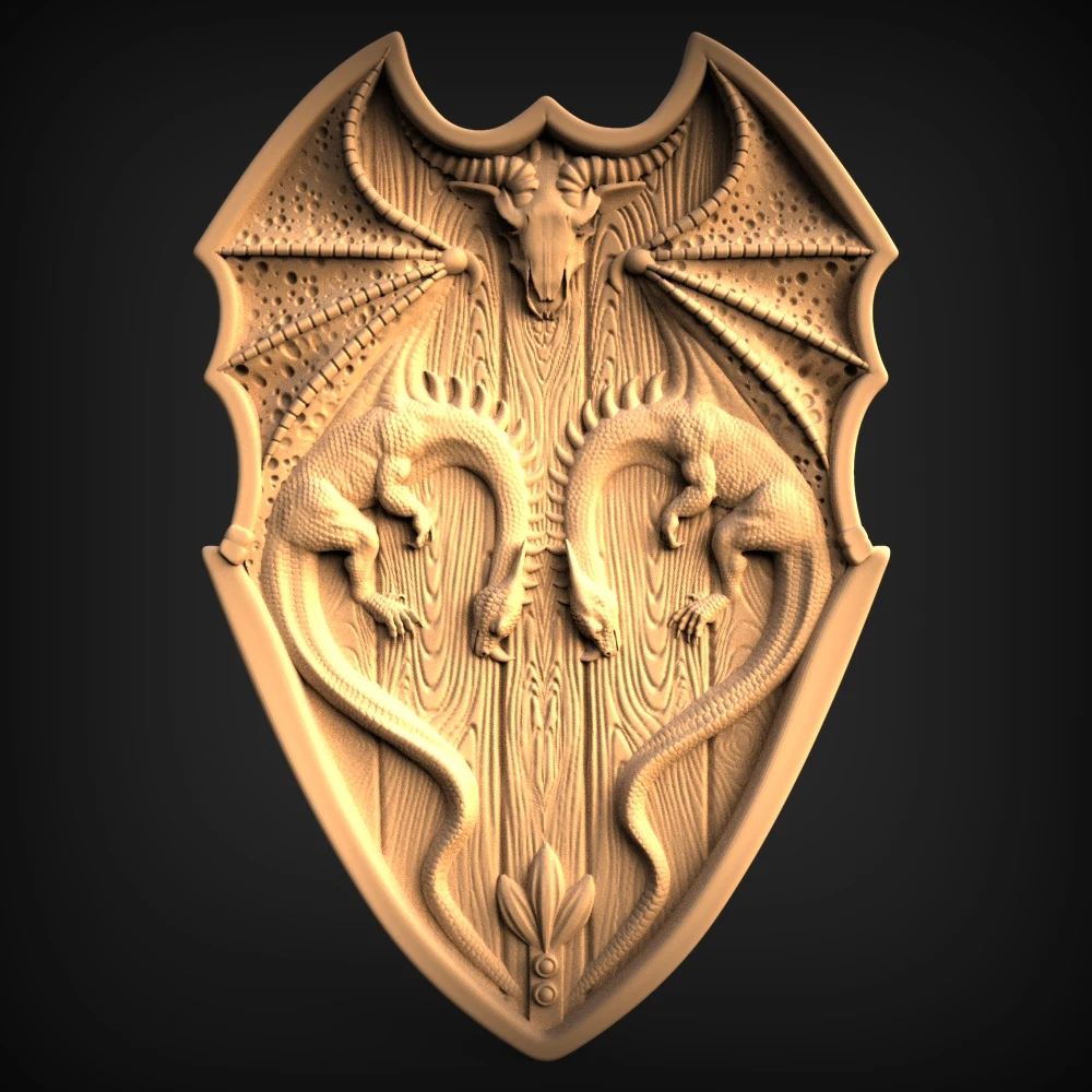 animal bat 3d model relief for cnc carving engraving in STL file format ...