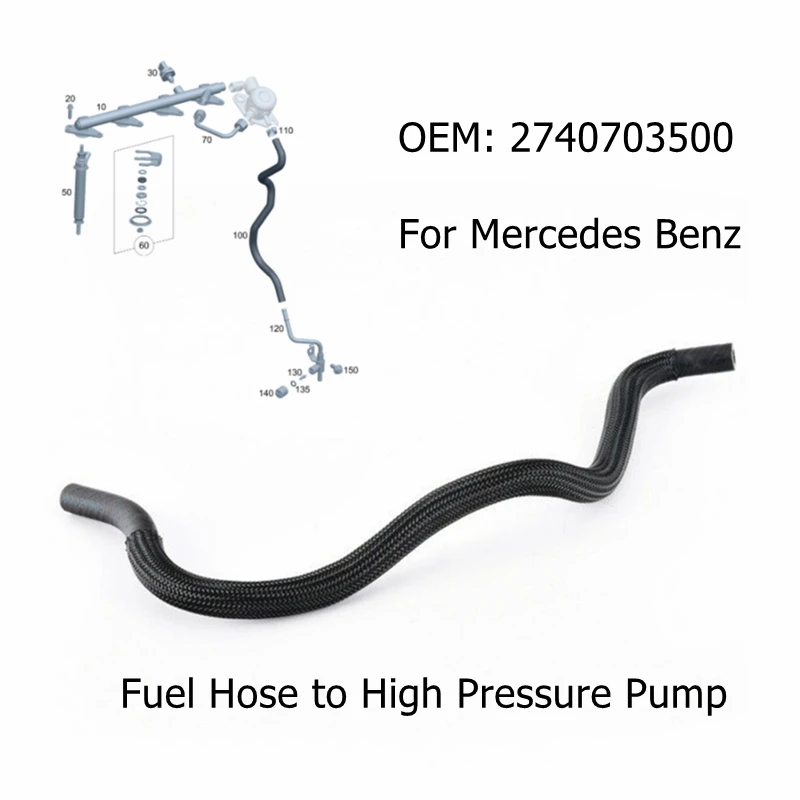 A2740703500 2740703500 Fuel Hose to High Pressure Pump For Mercedes ...