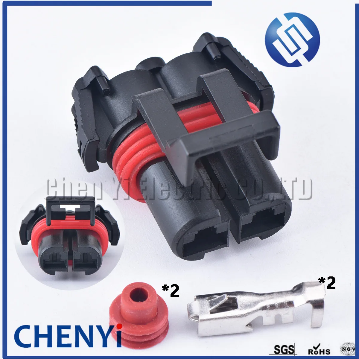 Delphi-2-Pin-Way-Female-auto-waterproof-Connector-Metri-Pack-480-Sealed ...