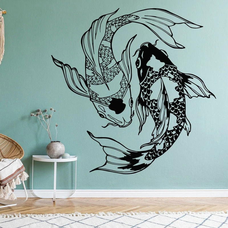Wall Sticker Decoration Fish | Wall Decorations Living Room - Wall ...