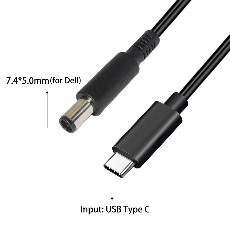 USB Type C Power Adapter Converter to 7.4*5.0mm Dc Plug Connector PD ...