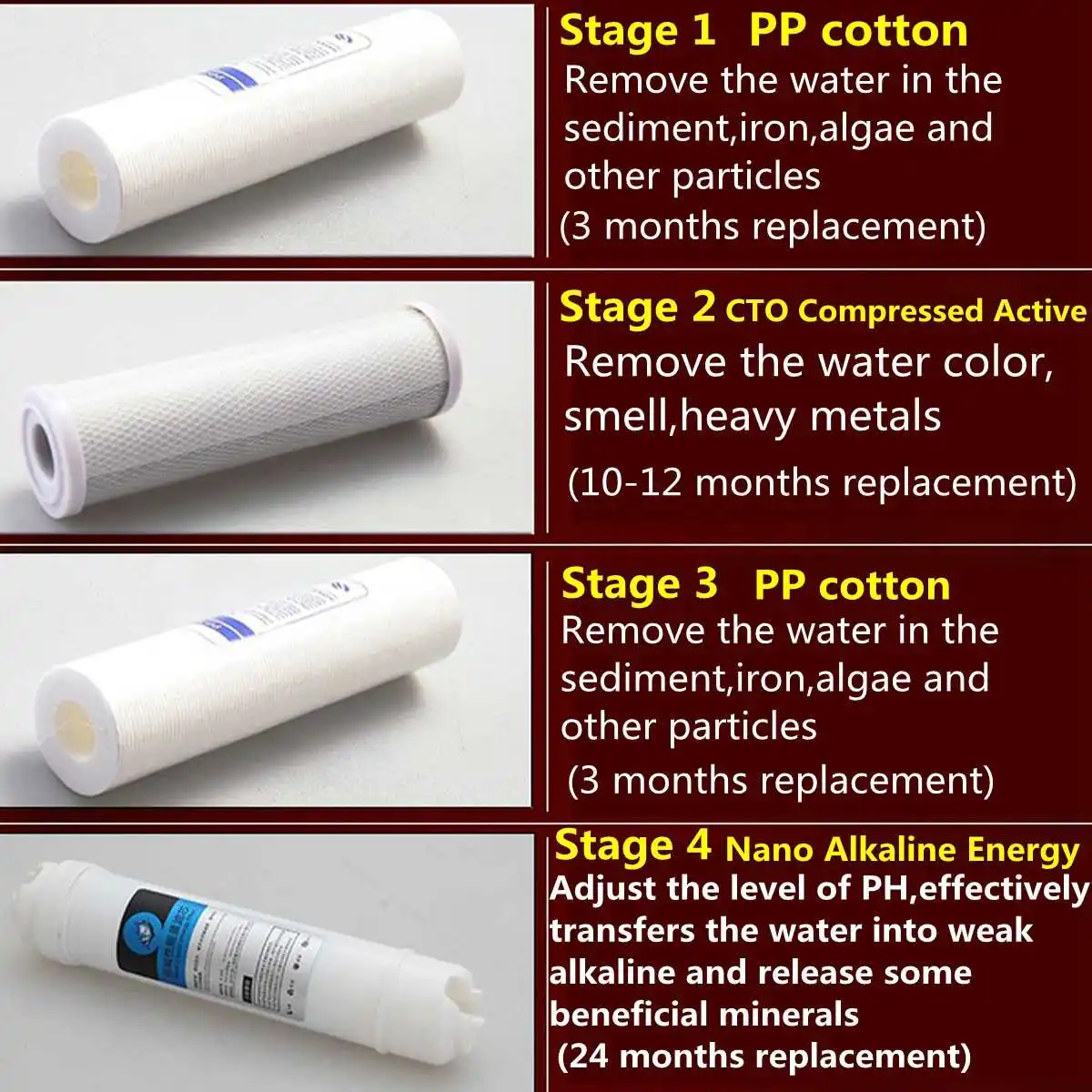 7 Stage UF Ultrafiltration Drinking Water Filter System Home Kitchen ...