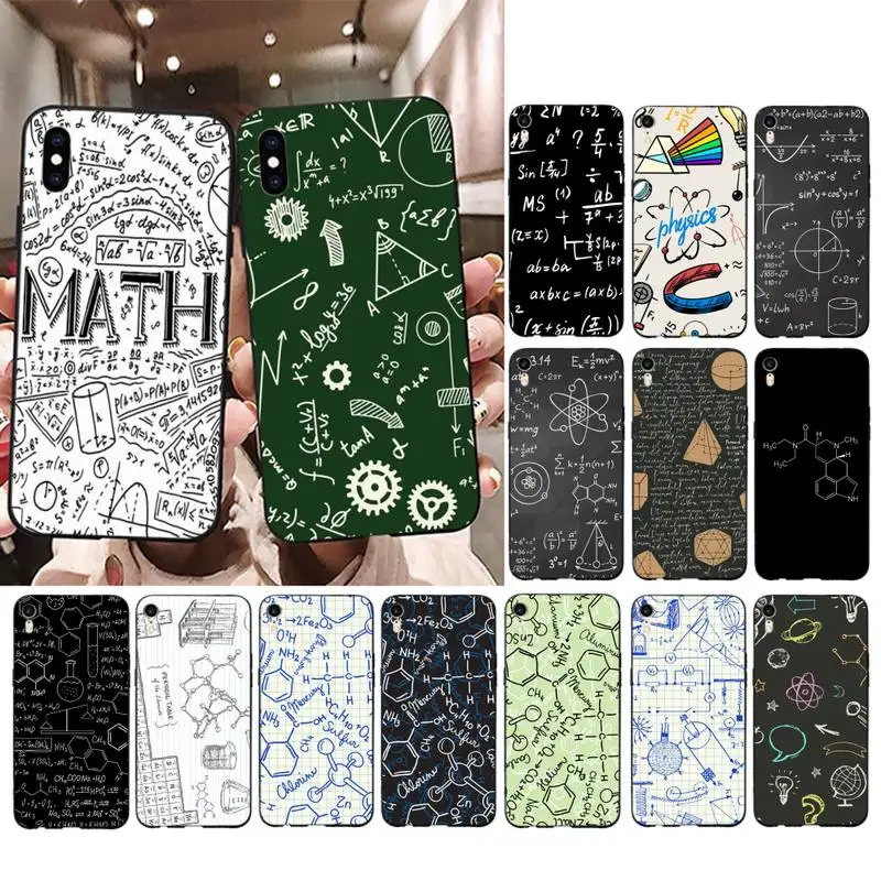 Physics Chemical Mathematics Phone Case for iPhone 13 11 12 pro XS MAX ...