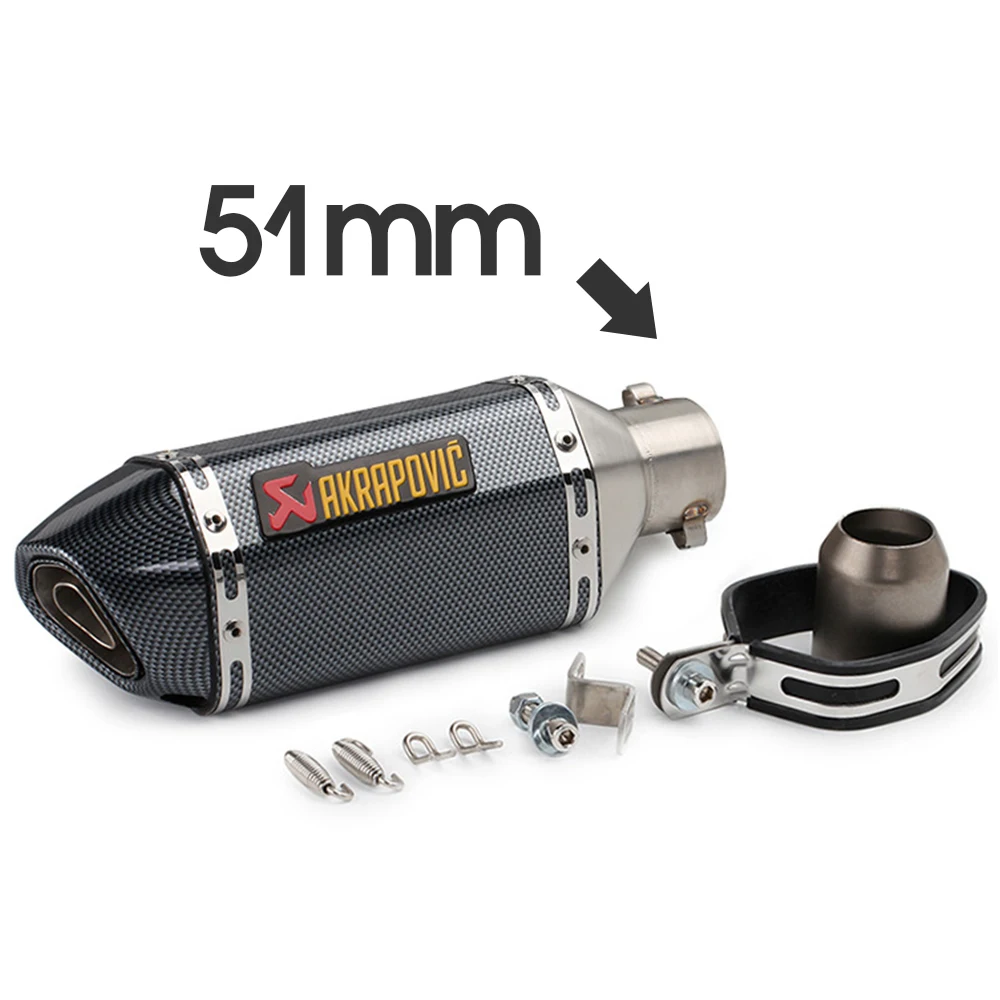 Мотоцикл выхлопная труба akrapovic Escape изменение Универсальный ...