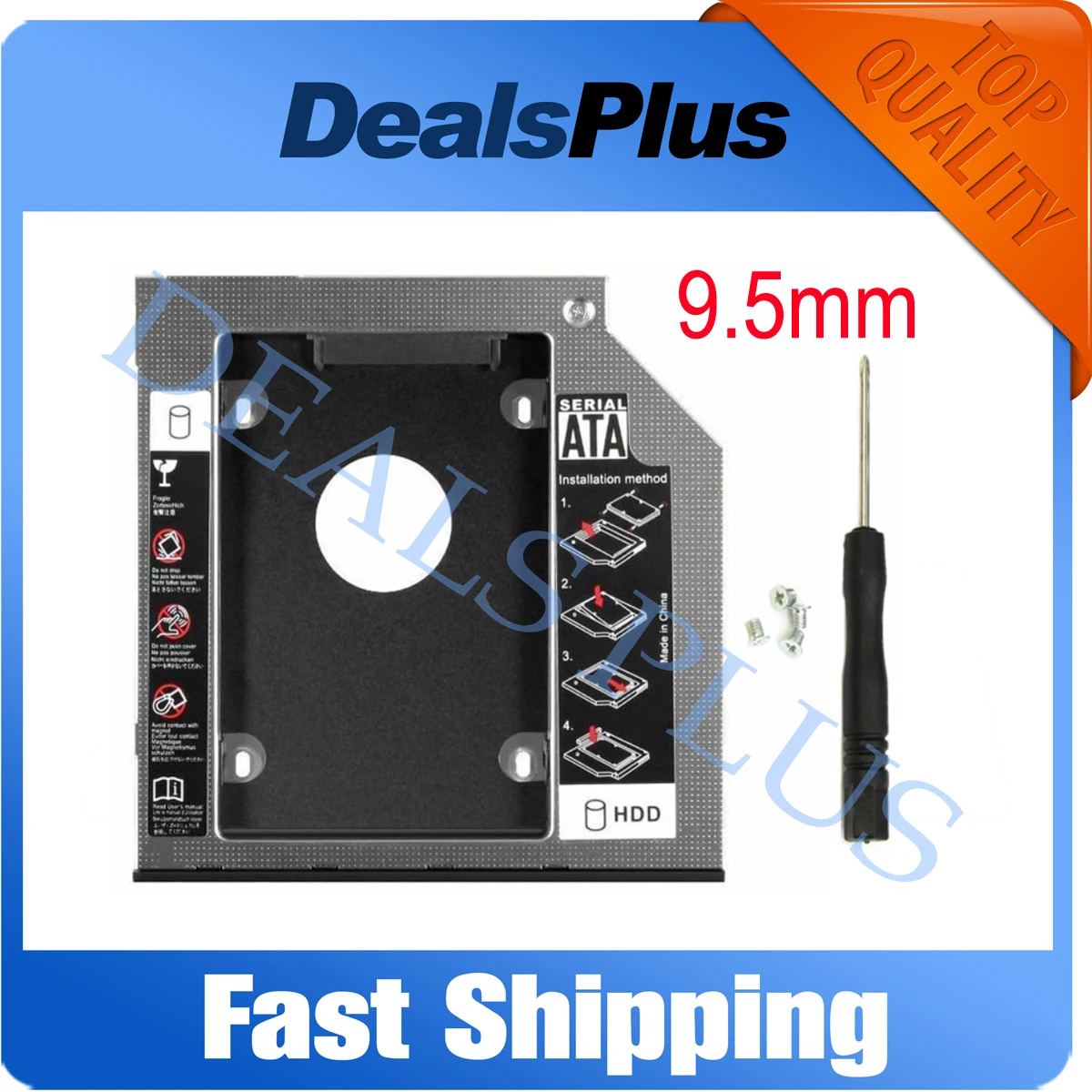New-9-5mm-SATA-2nd-HDD-SSD-Hard-Drive-Optical-Bay-Caddy-Frame-For-Asus ...