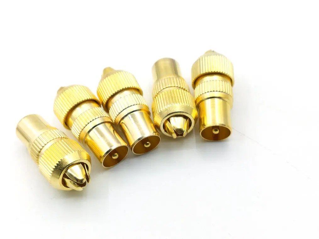 5pcs MALE TV AERIAL CONNECTOR PLUG COAXIAL COAX adapter|Connectors ...