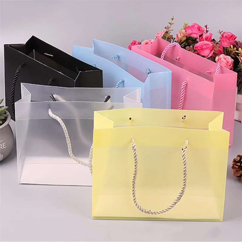 New-Fashion-Frosted-Transparent-PP-Bags-Plastic-Gift-Bag-For-Wedding ...
