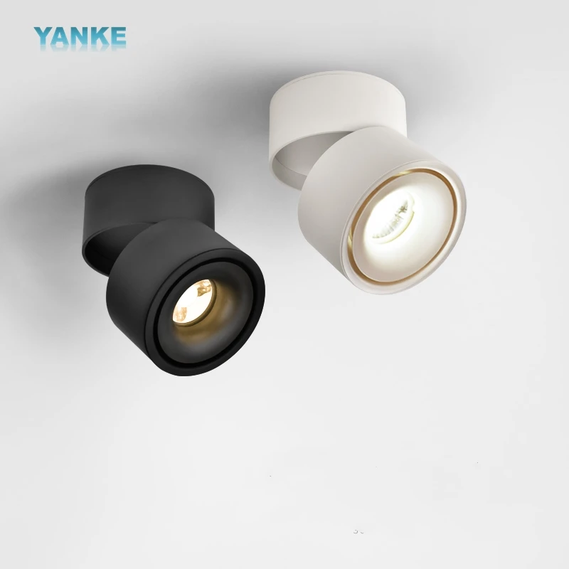 Dimmable folding surface mounted spotlight led living room ceiling ...