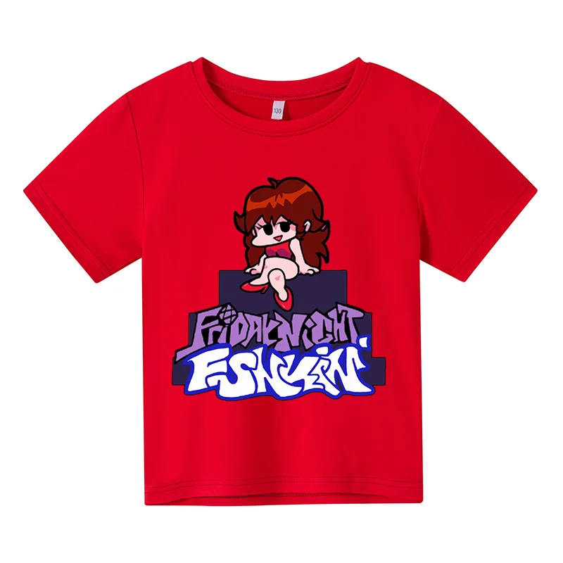 Anime T Shirt Friday Night Funkin boy Fashion T Shirt Kids Boy Tshirts ...