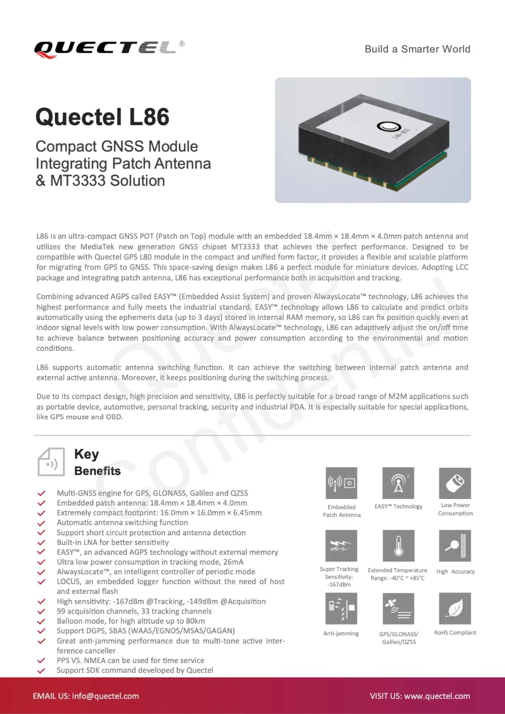 China Low Price Quectel L86 L86-M33 100% New&Original No Fake GPS Ultra ...