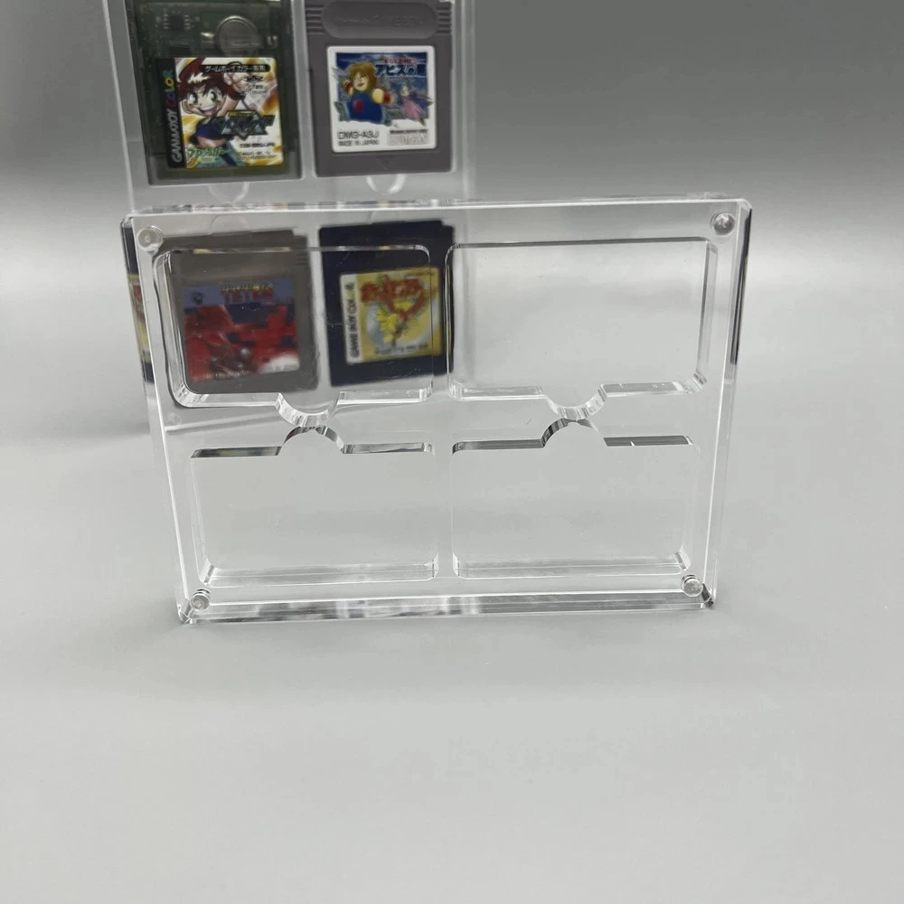4 in1 Magnetic High Transparent Acrylic Game Card Case Holder Cartridge ...