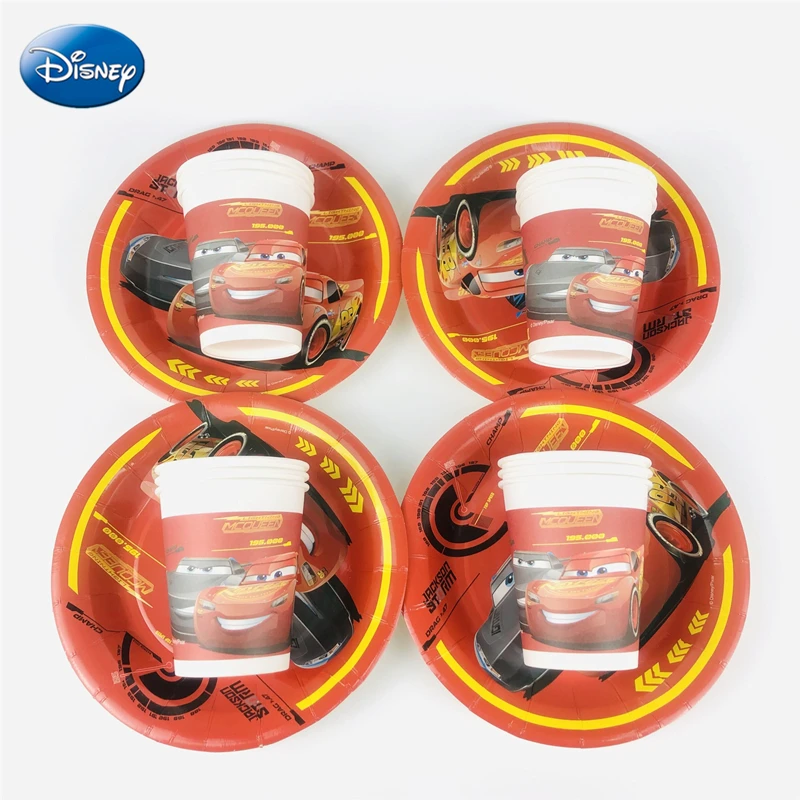 Juego de vajilla desechable para fiesta de cumpleaños de niños, suministros de decoración de 24 ...