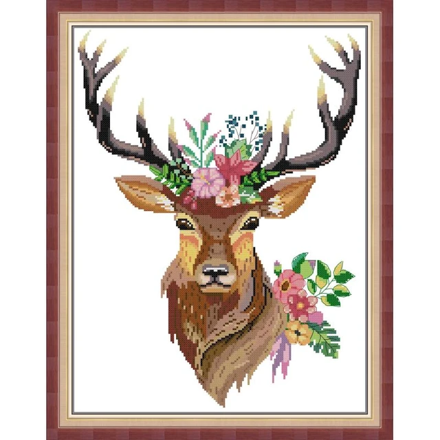 Fabric Deer Head Pattern