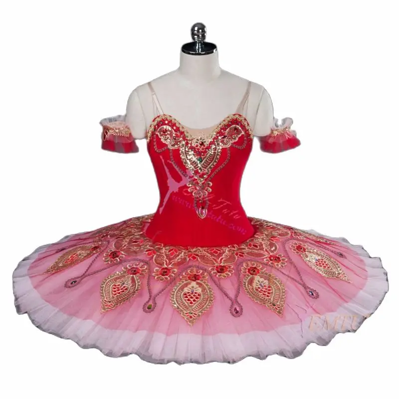 Women Gamzatti Professional Ballet Tutus Skirt Red Pink Le Corsaire ...