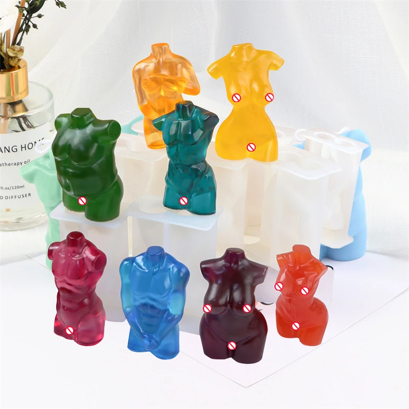 Diy-3D-Epoxy-Molde-Silicon-Velas-Goddess-Resin-Mold-Human-Torso-Plaster ...