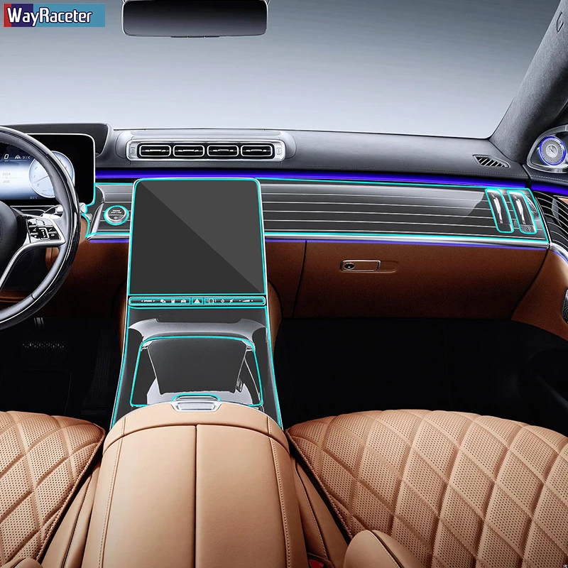 Car Interior Central Console Gear Dashboard Panel Navigation Screen ...