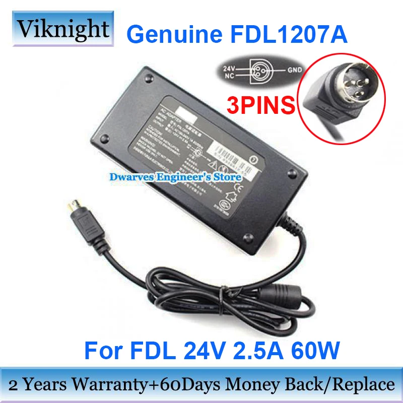 Genuine-FDL1207A-24V-2-5A-60W-AC-Adapter-For-FDL-Label-Printer-Pos ...