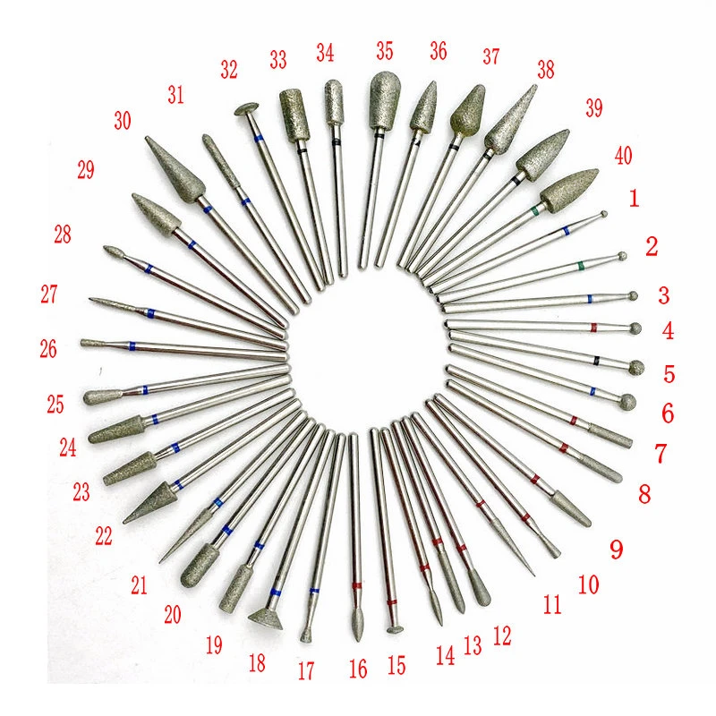 1pc Diamond Nail Drill Bit For Manicure Cutter Dental Diamond Grinding ...