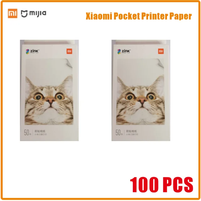 Original Xiaomi Pocket Printer Paper ZINK Self-adhesive Photo Print ...
