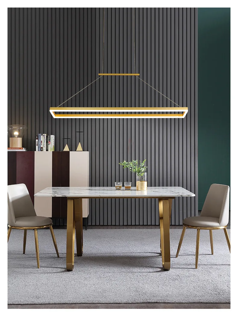 Solis - Modern Rectangle LED Pendant Lights - Luna Light Studios ...