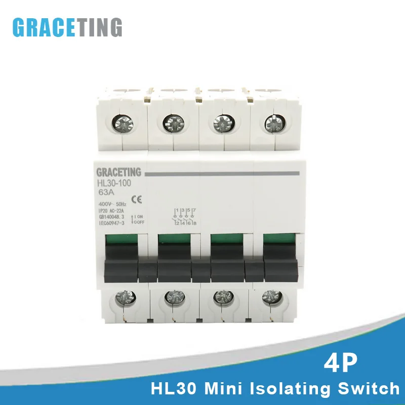 4P-HL30-Main-Switch-Isolating-Circuit-Breaker-Household-Function ...