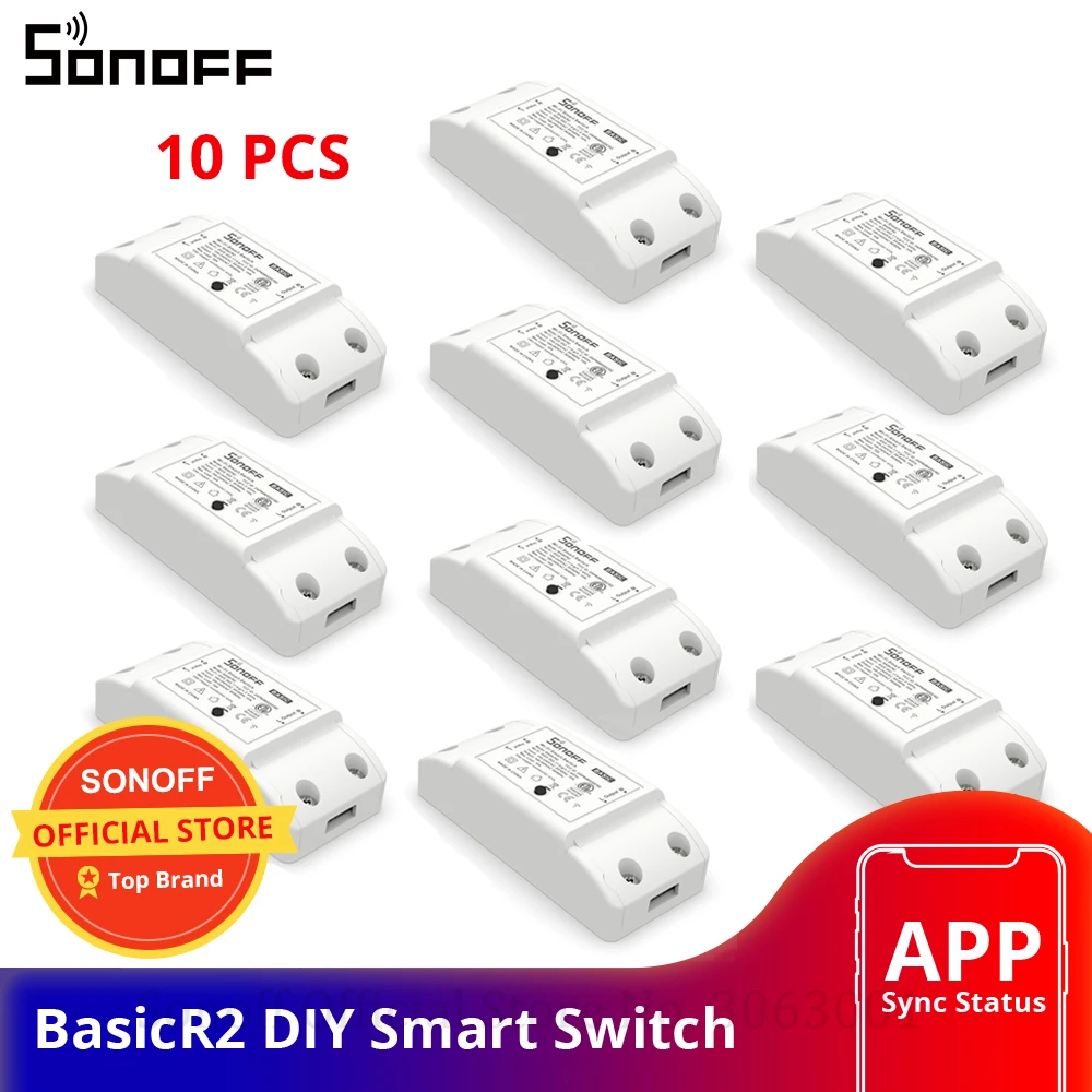 Sonoff Basic R2 Smart On/off Wifi Switch, Light Timer Support App/lan ...