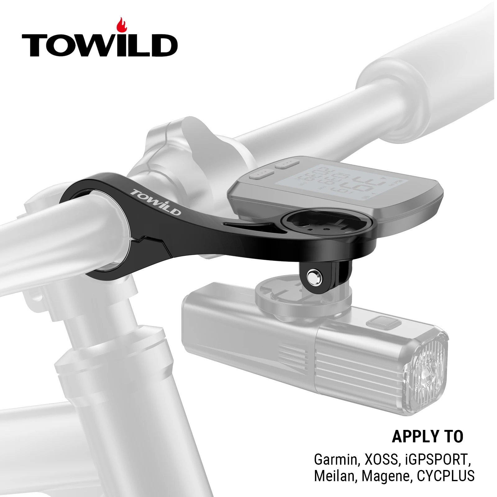 Towild-AS90-BiKe-Computer-Bracket-Handlebar-Extension-Front-Mount-For ...