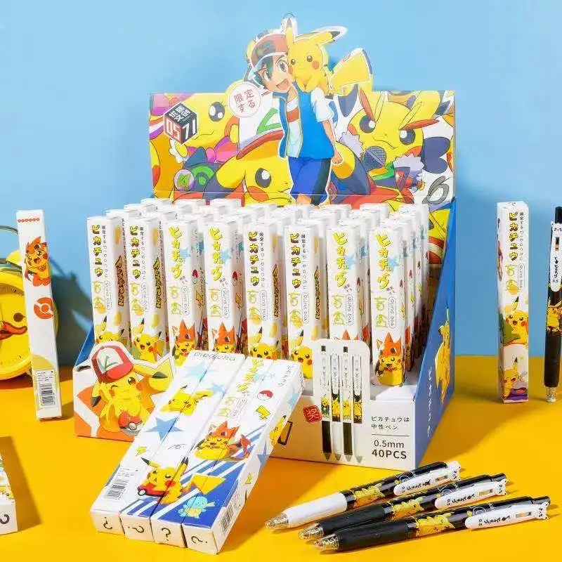 Pokemon Pikachu Fountain Pen Press Gel Pen Cartoon Creative Student ...