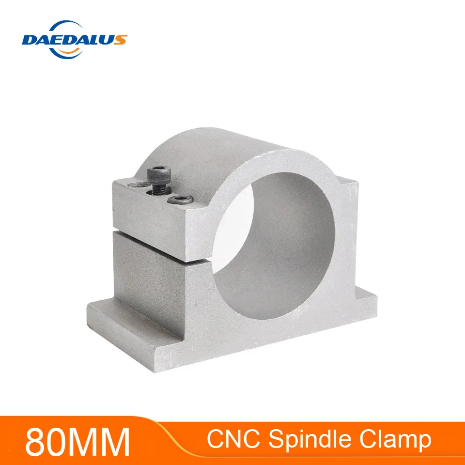 80MM Spindle Clamp Mounting Bracket For CNC Spindle 0.8KW 1.5KW 2.2KW ...