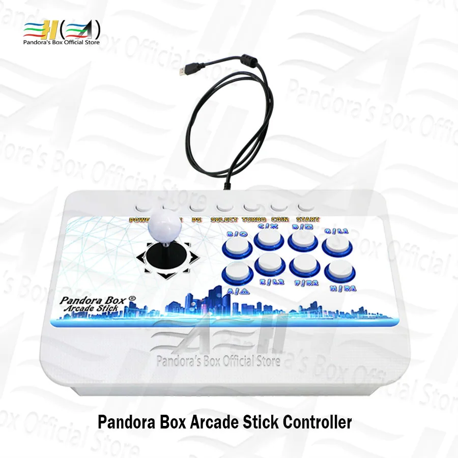 New Pandora box fighting joystick Wired Single plastic controller plug and play Zero delay usb ...