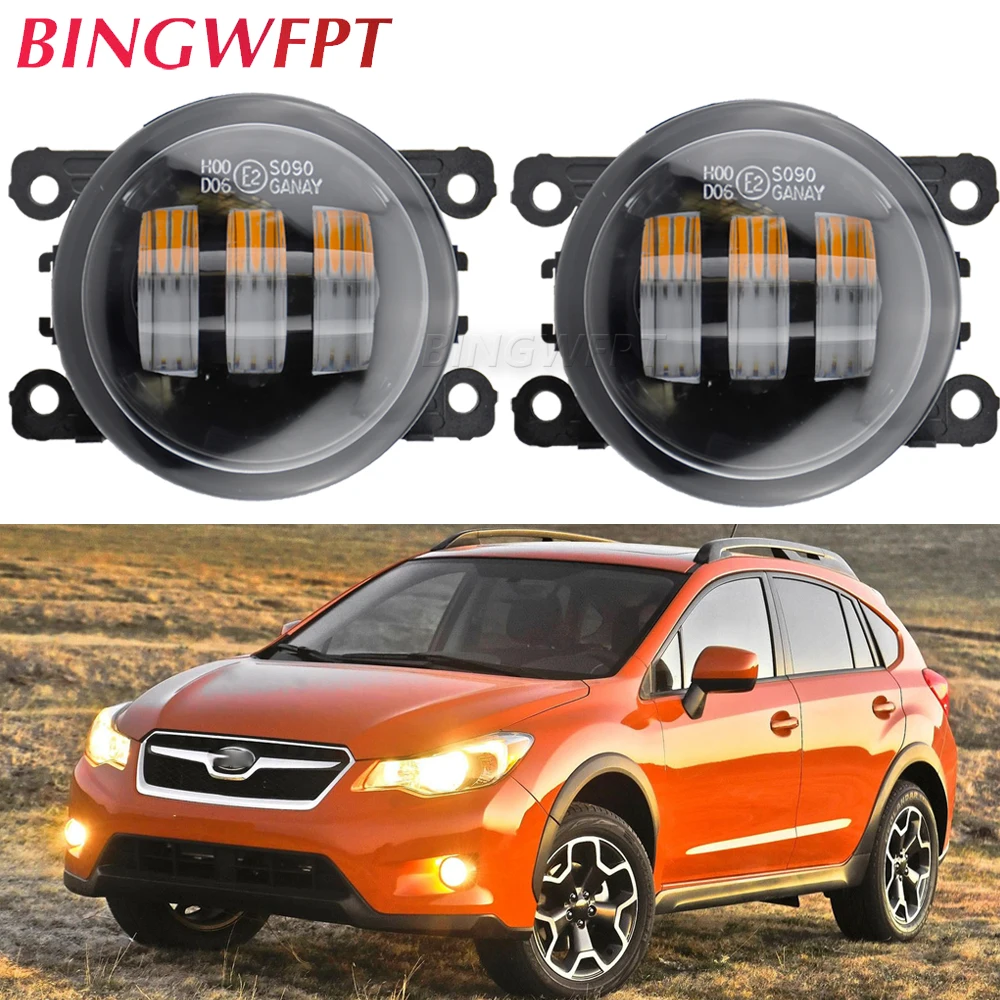 2PCS-Car-Left-Right-LED-Fog-Light-Assembly-DRL-Daytime-Running-Light ...