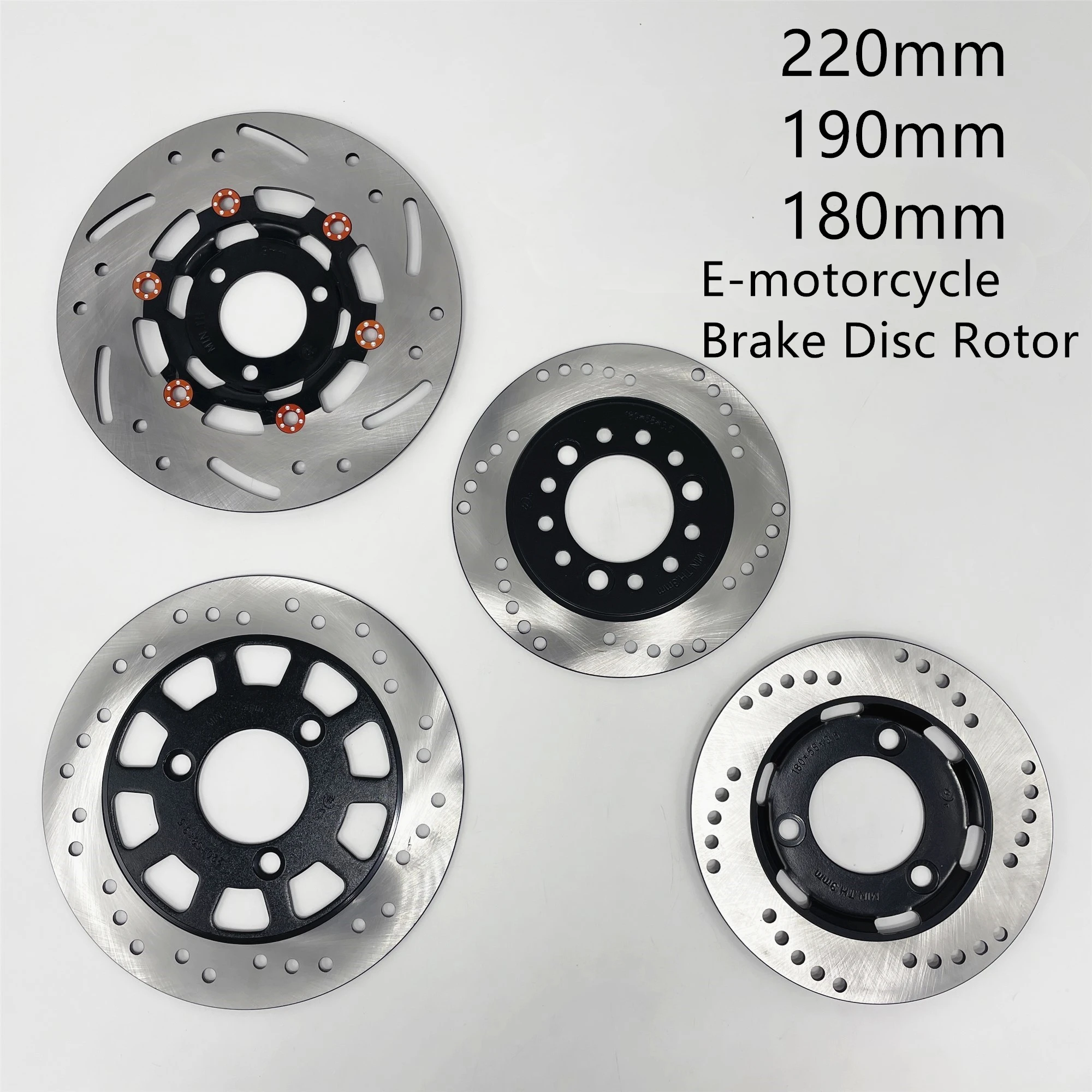 Universale-180-190-220mm-in-acciaio-inox-moto-scooter-Brak-e-moto ...