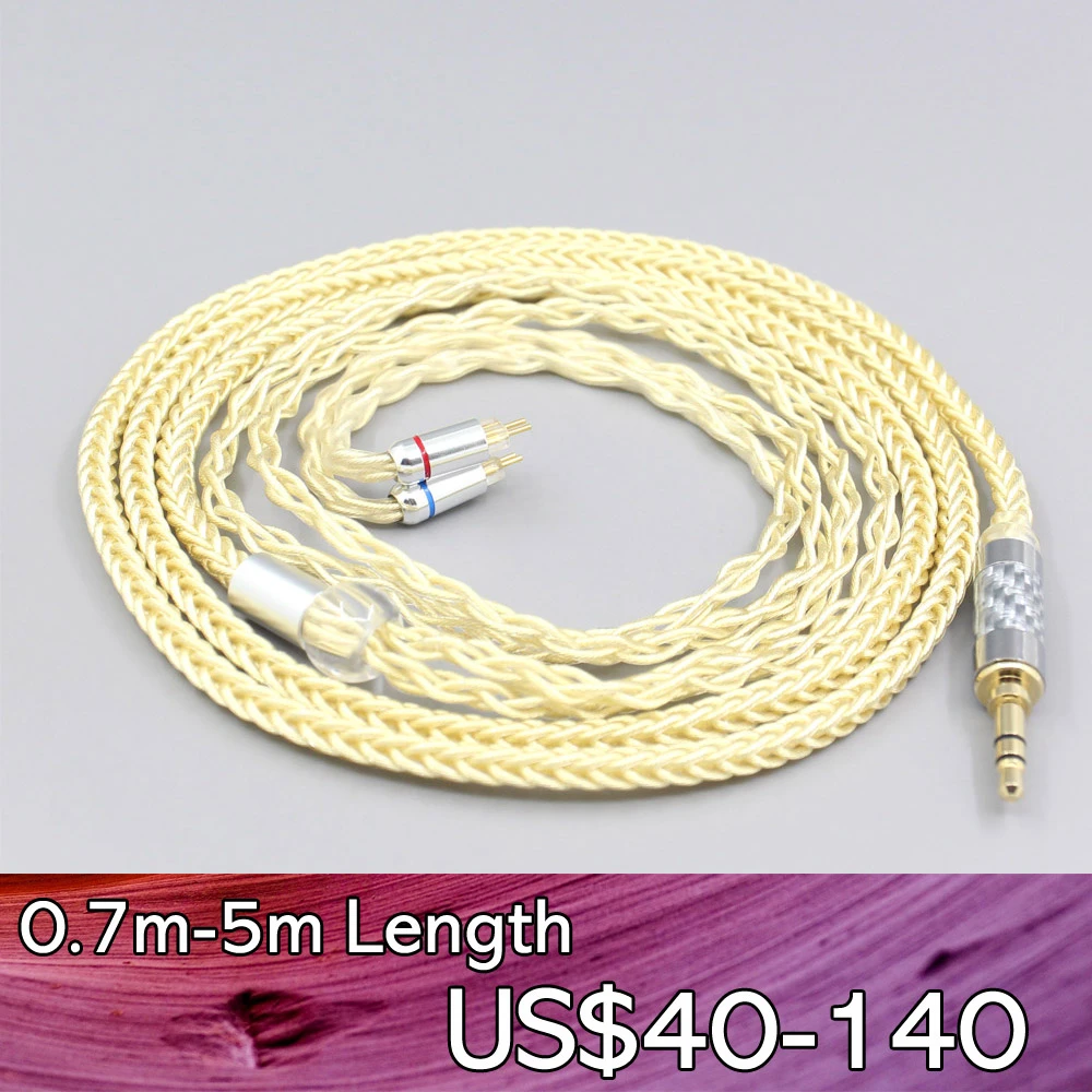 LN007629 0.78mm BA Westone W4r UM3X UM3RC JH13 하이 스텝 이어폰 용 8 코어 금도금 팔라듐 ...