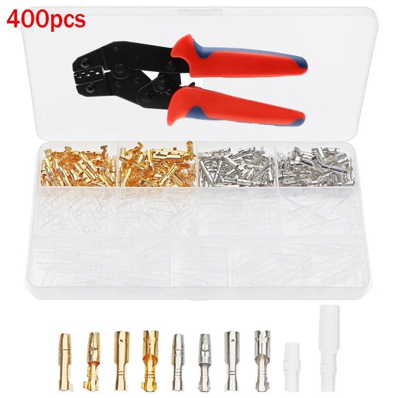 400/320/240pcs Male Female Bullet Terminals Motorcycle Crimp Terminals ...