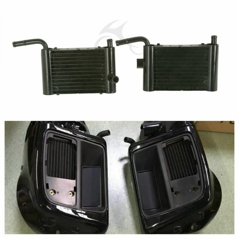 Motorcycle Lower Vented Fairing Radiator Cooler For Harley Touring Twin ...