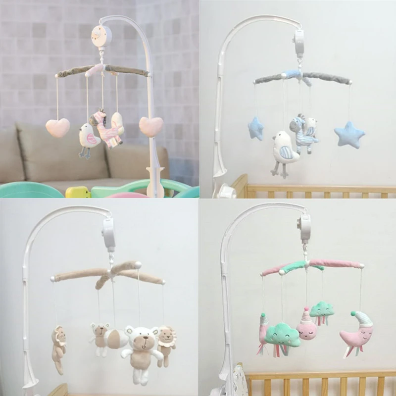 Baby Crib Musical Mobile Rattle Plush Pendant Bed Bell Wind Chimes Toy ...