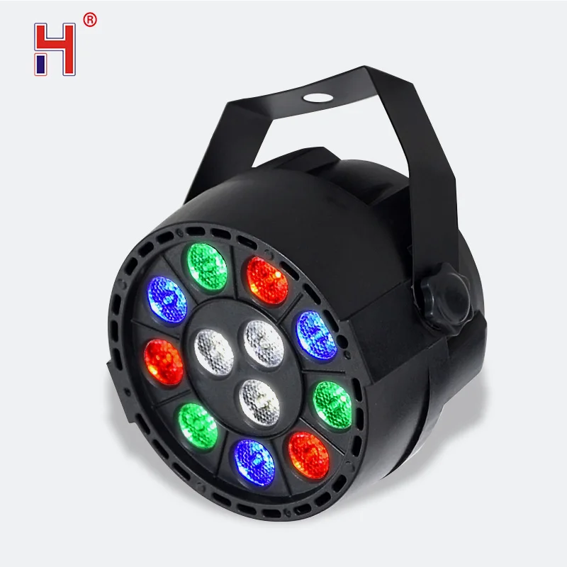 Mini luz Par Led plana RGBW, 12x3W, efecto estroboscópico, Control DMX512, equipo de DJ para ...