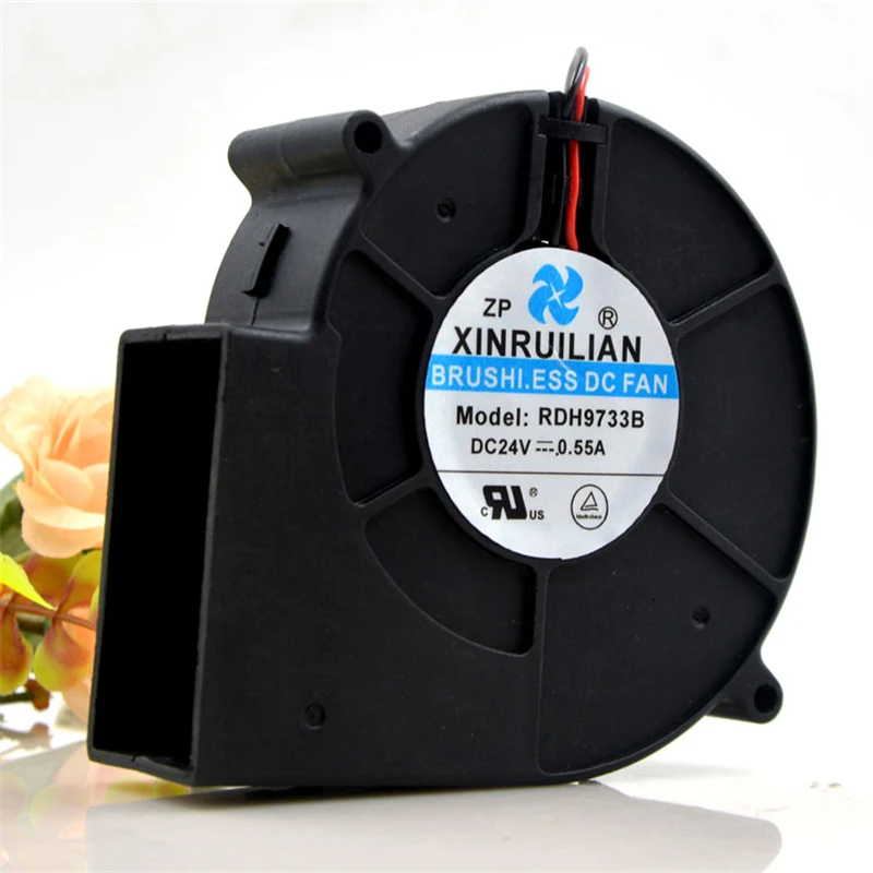 Original RDH9733B 24V 0.55A 9CM 9733 2-wire turbo grill blower cooling ...