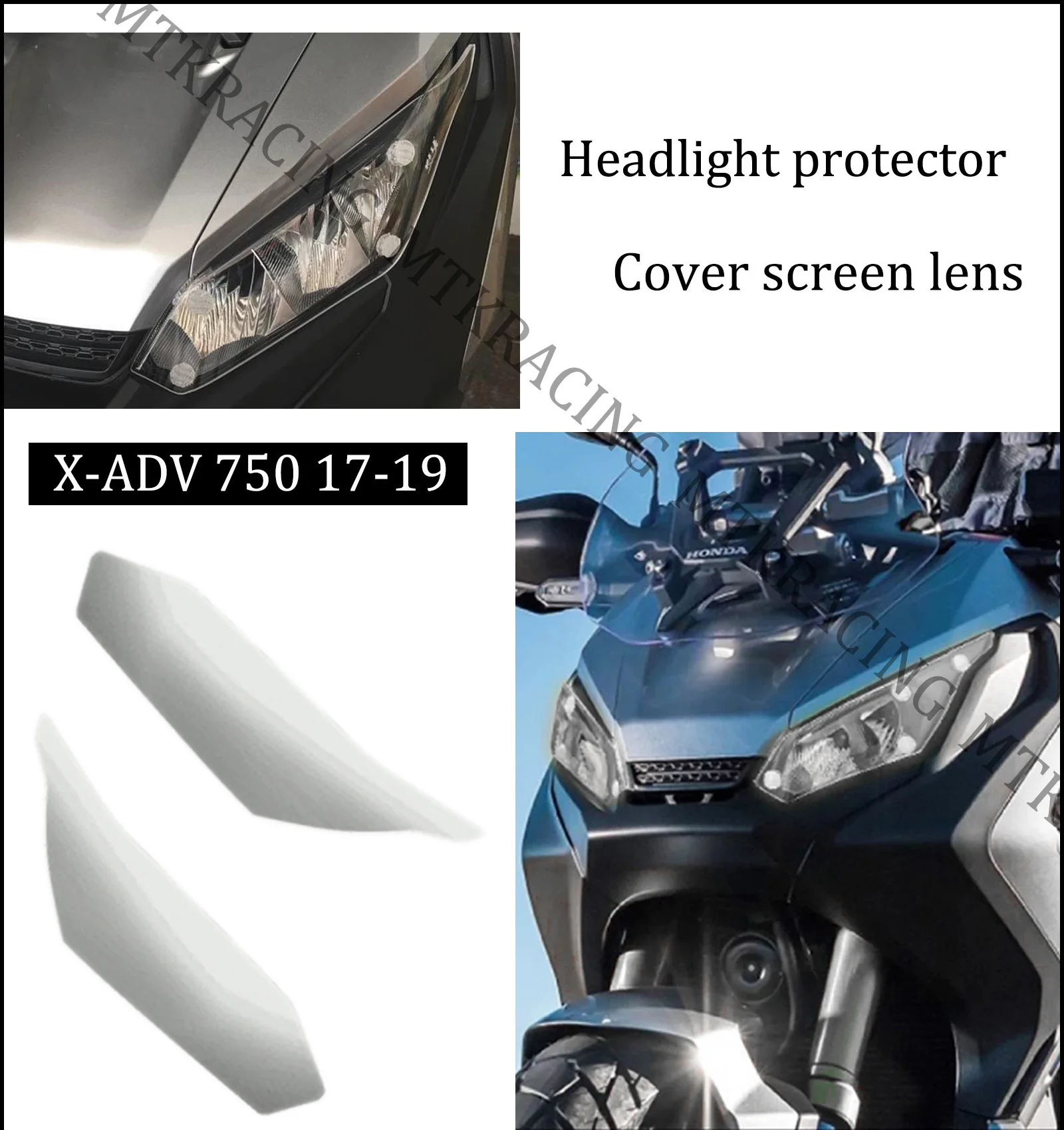MTKRACING FOR HONDA x adv xadv 300 750 1000 Headlight protector cover ...