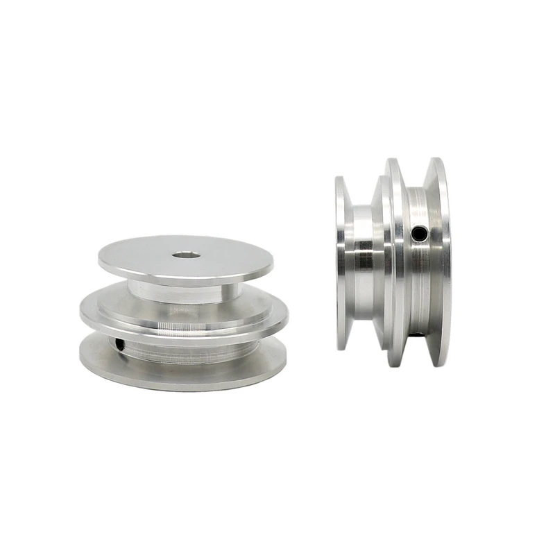 Aluminum-Alloy-Double-Groove-50-60MM-Pulley-Wheel-8-20MM-Fixed-Bore ...